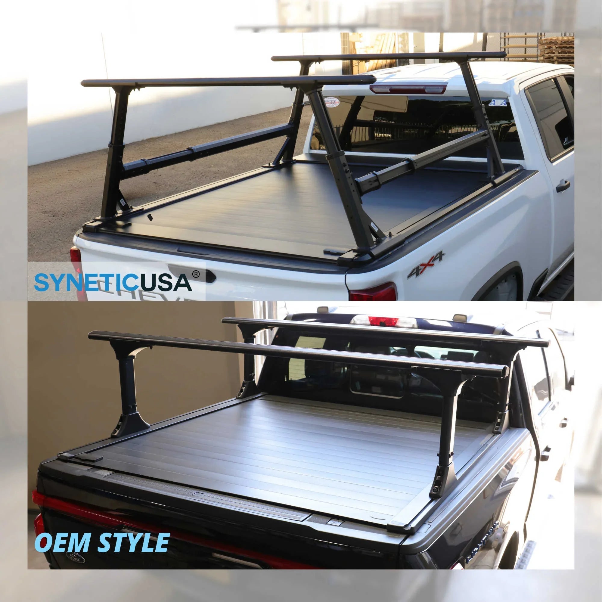 Adjustable R1 Ladder Rack | OEM Rack Comparison | SYNETICUSA